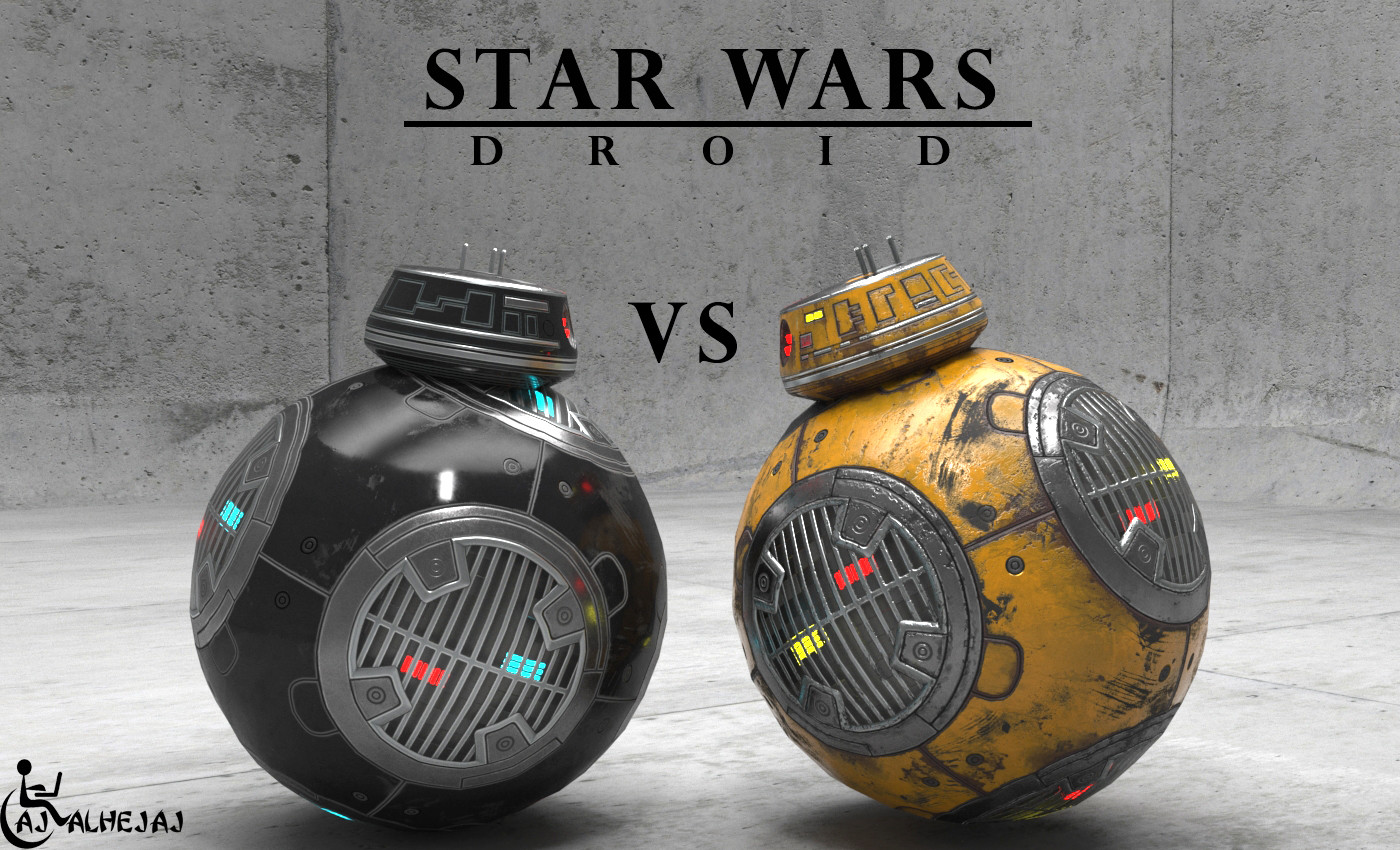 ArtStation - BB-9E Star Wars droid Low-poly 3D model | Game Assets