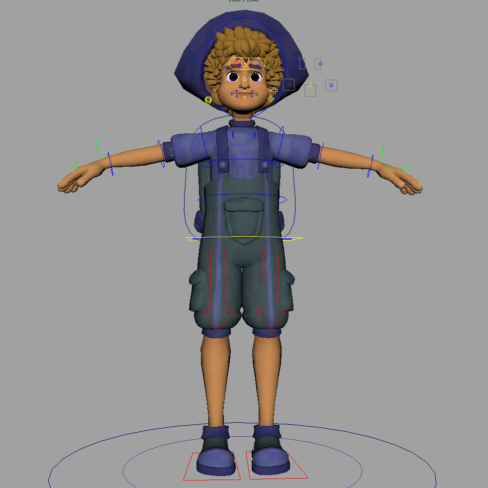 ArtStation - Cartoon Rigged Character 2 | Resources