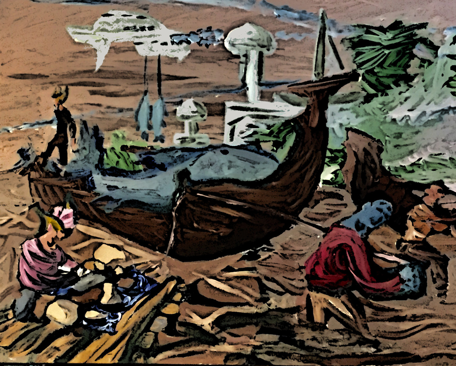 ArtStation - alien fish market | Artworks