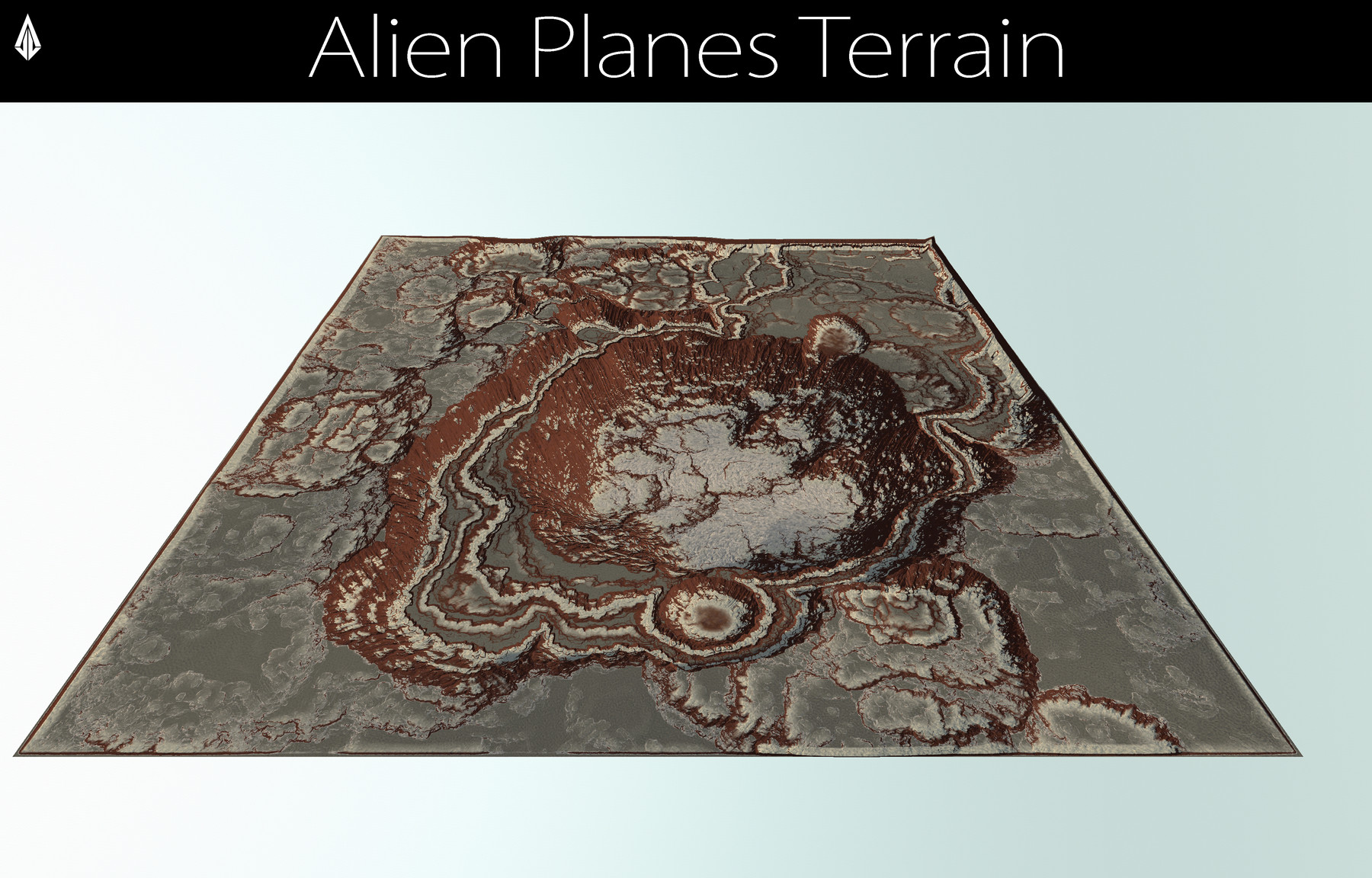 ArtStation - Terrain - 3 Alien Planes Height maps / Models | Resources