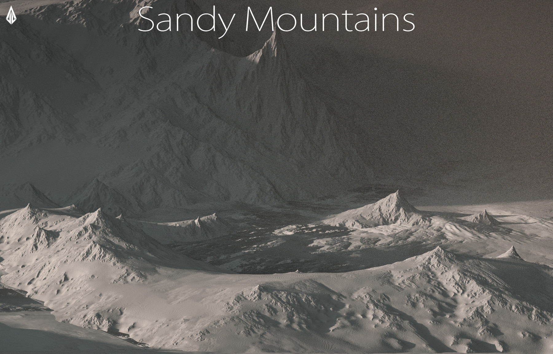 ArtStation - Terrain - 3 Sandy Mountains Height maps / Models | Resources