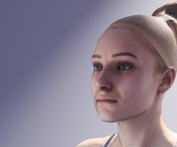 ArtStation - Female (woman) sport scan 03 | Game Assets