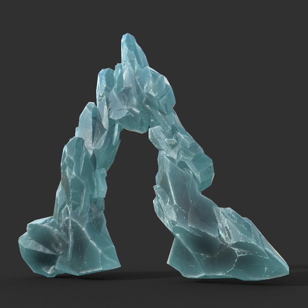 ArtStation - Low poly Ice Block Formation Pack A-190421 | Game Assets