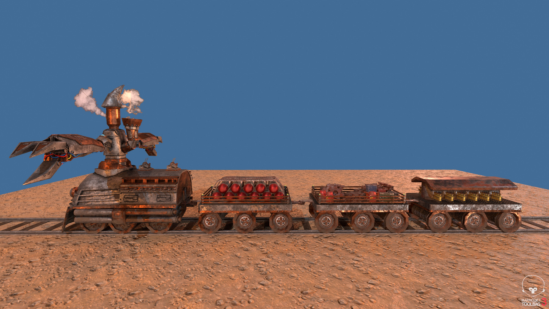 ArtStation - Steampunk Battle Robot Train | Resources