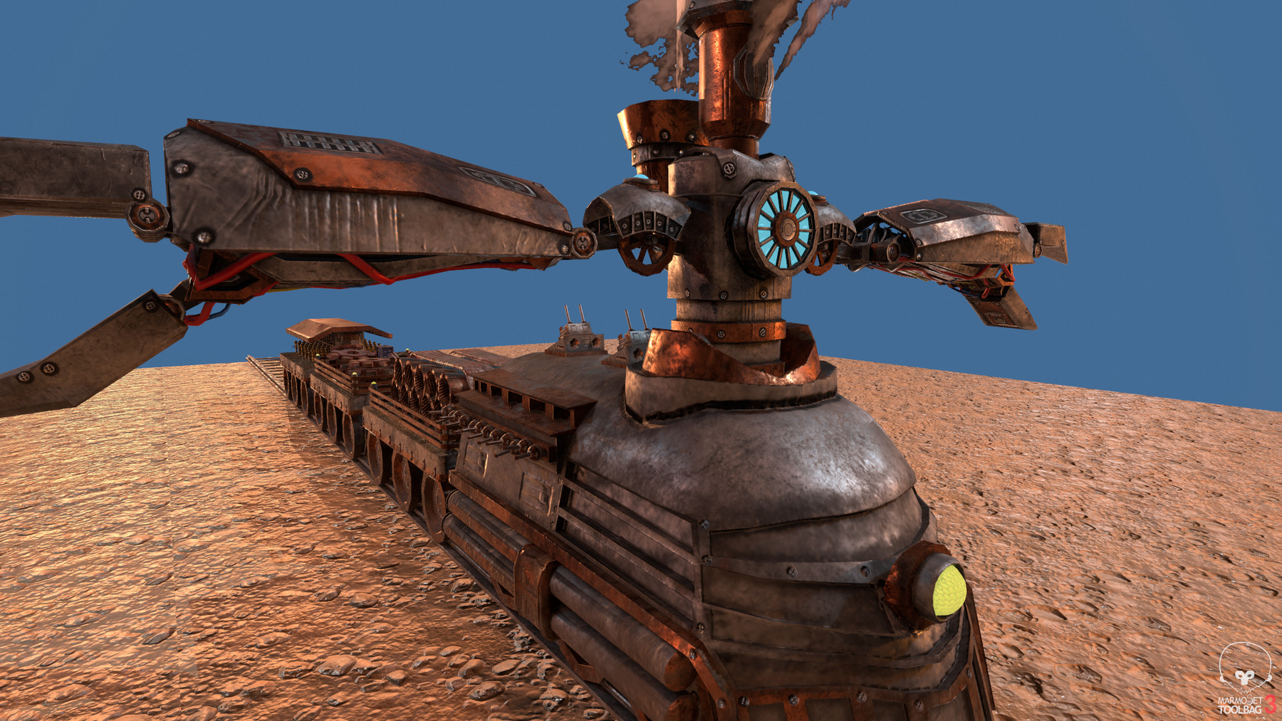 ArtStation - Steampunk Battle Robot Train | Resources