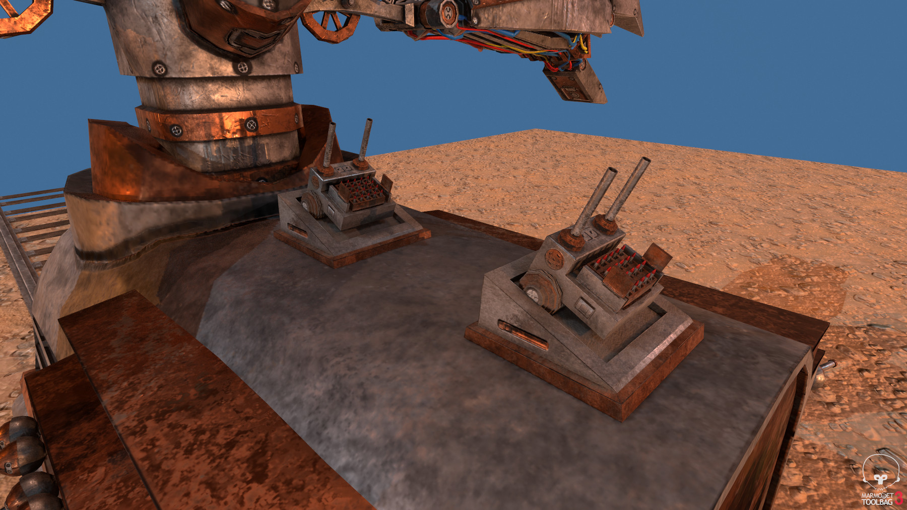 ArtStation - Steampunk Battle Robot Train | Resources