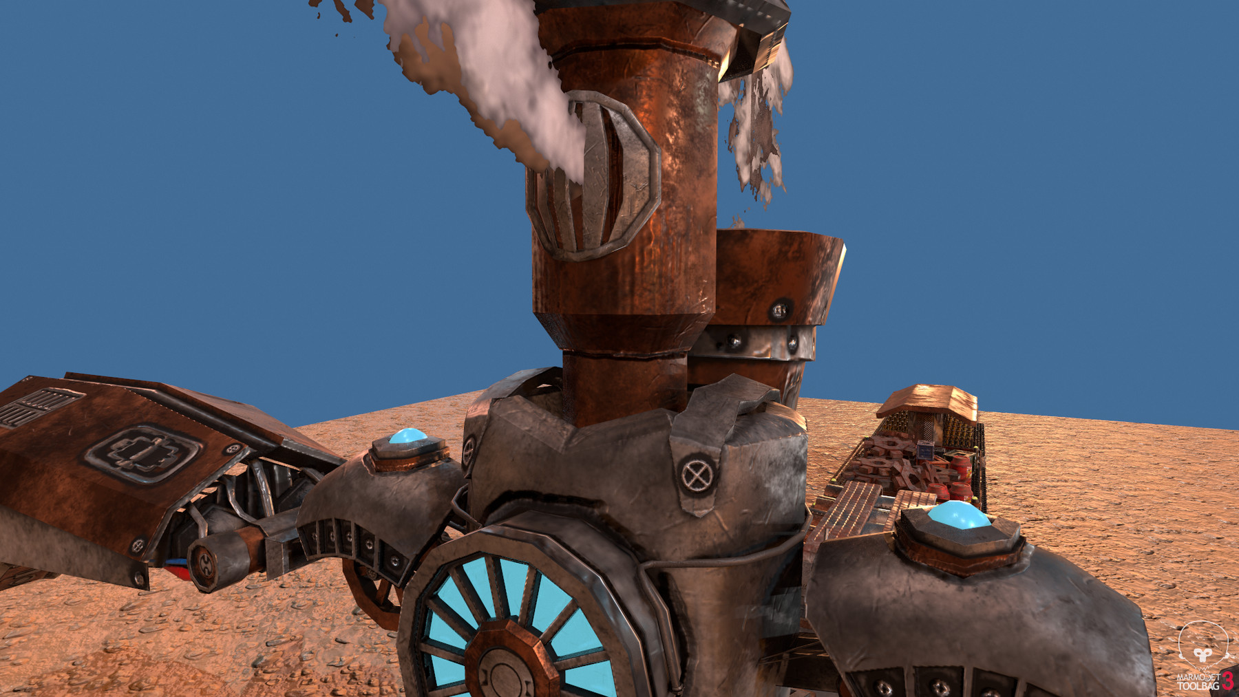 ArtStation - Steampunk Battle Robot Train | Resources