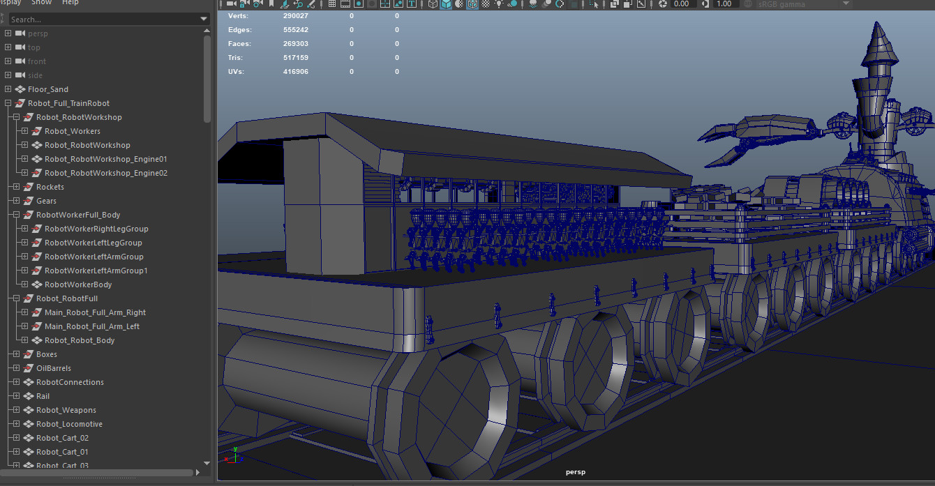 ArtStation - Steampunk Battle Robot Train | Resources