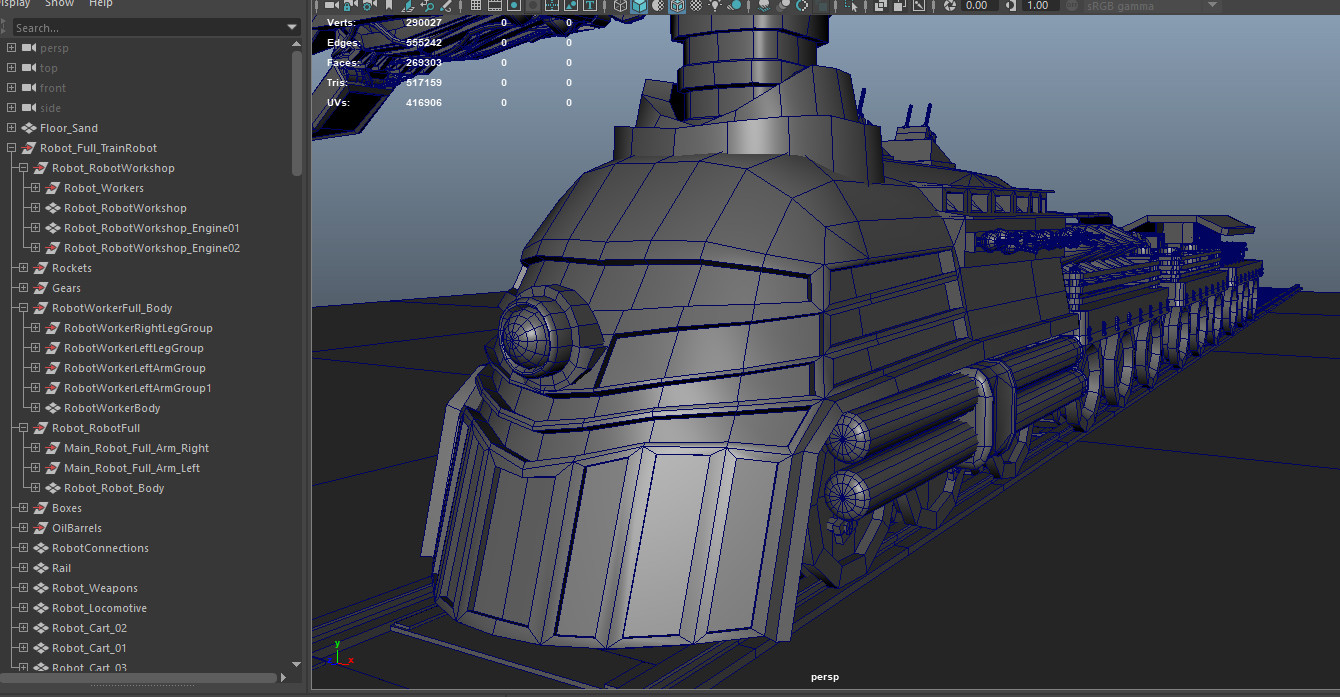 ArtStation - Steampunk Battle Robot Train | Resources