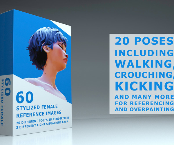 ArtStation - Stylized Female Pose Pack | Artworks