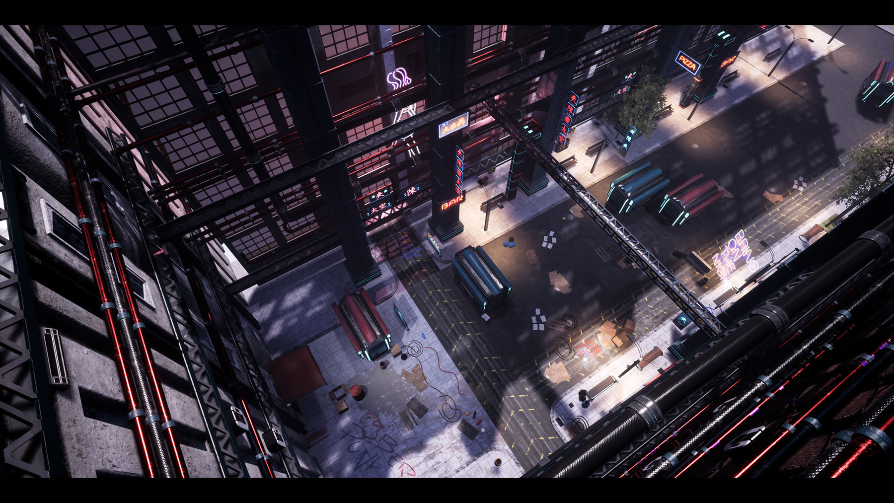 ArtStation - CyberPunk / Sci-Fi Outdoor Environment Asset Set | Game Assets