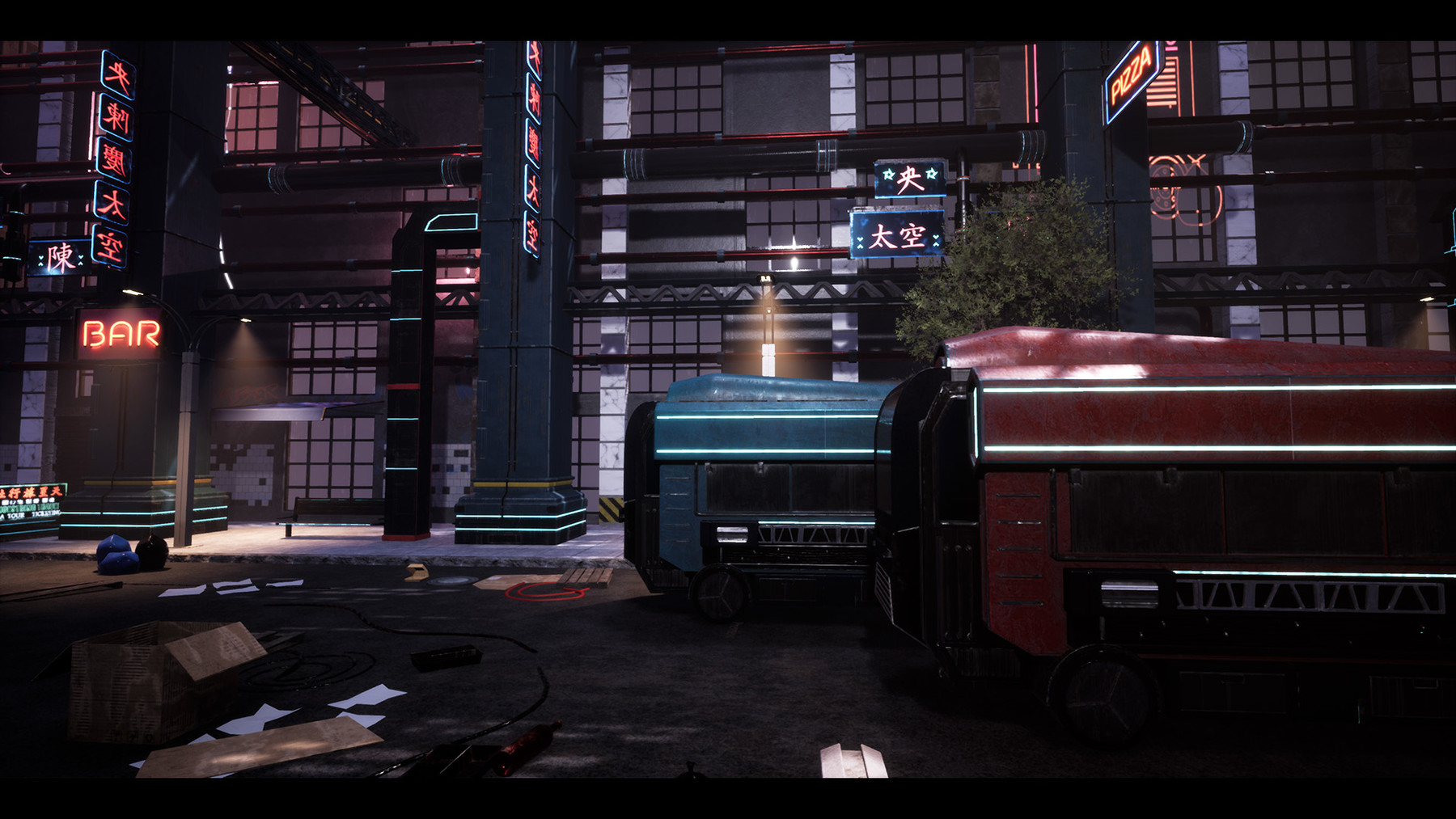 ArtStation - CyberPunk / Sci-Fi Outdoor Environment Asset Set | Game Assets