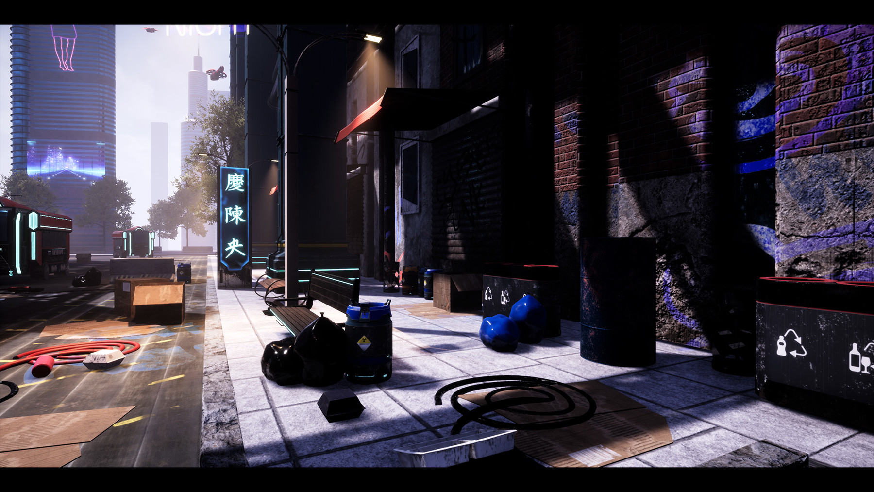 ArtStation - CyberPunk / Sci-Fi Outdoor Environment Asset Set | Game Assets