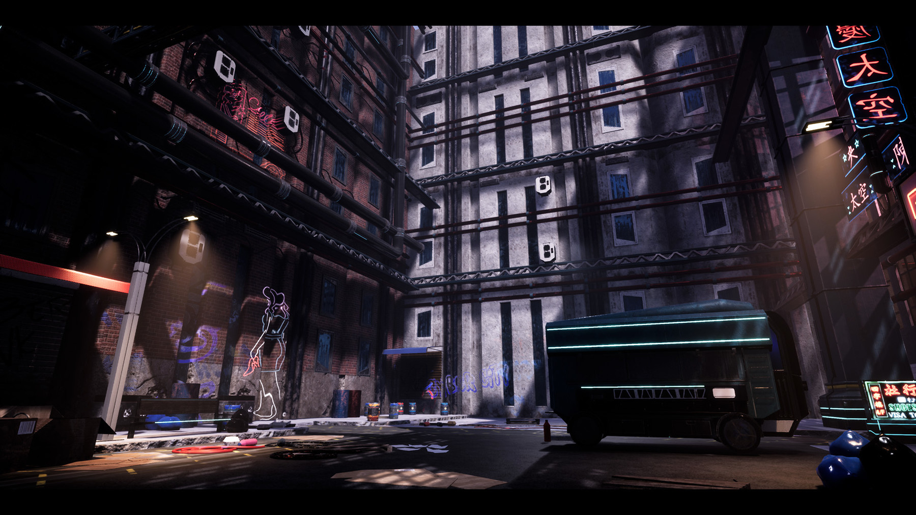 ArtStation - CyberPunk / Sci-Fi Outdoor Environment Asset Set | Game Assets