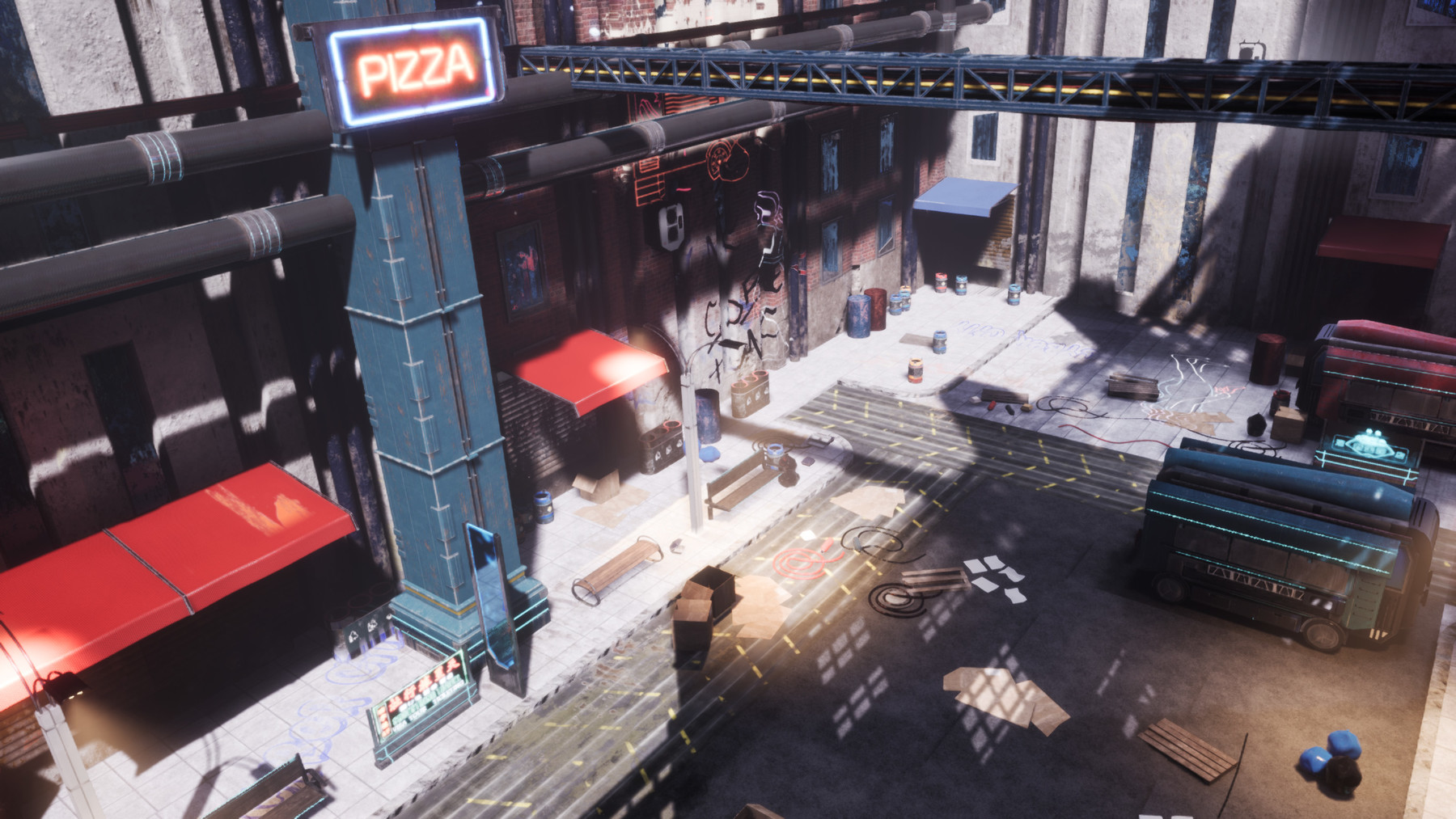 ArtStation - CyberPunk / Sci-Fi Outdoor Environment Asset Set | Game Assets