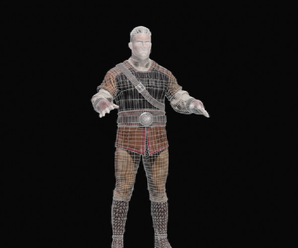 ArtStation - Warrior (Low-Poly For Game) | Game Assets