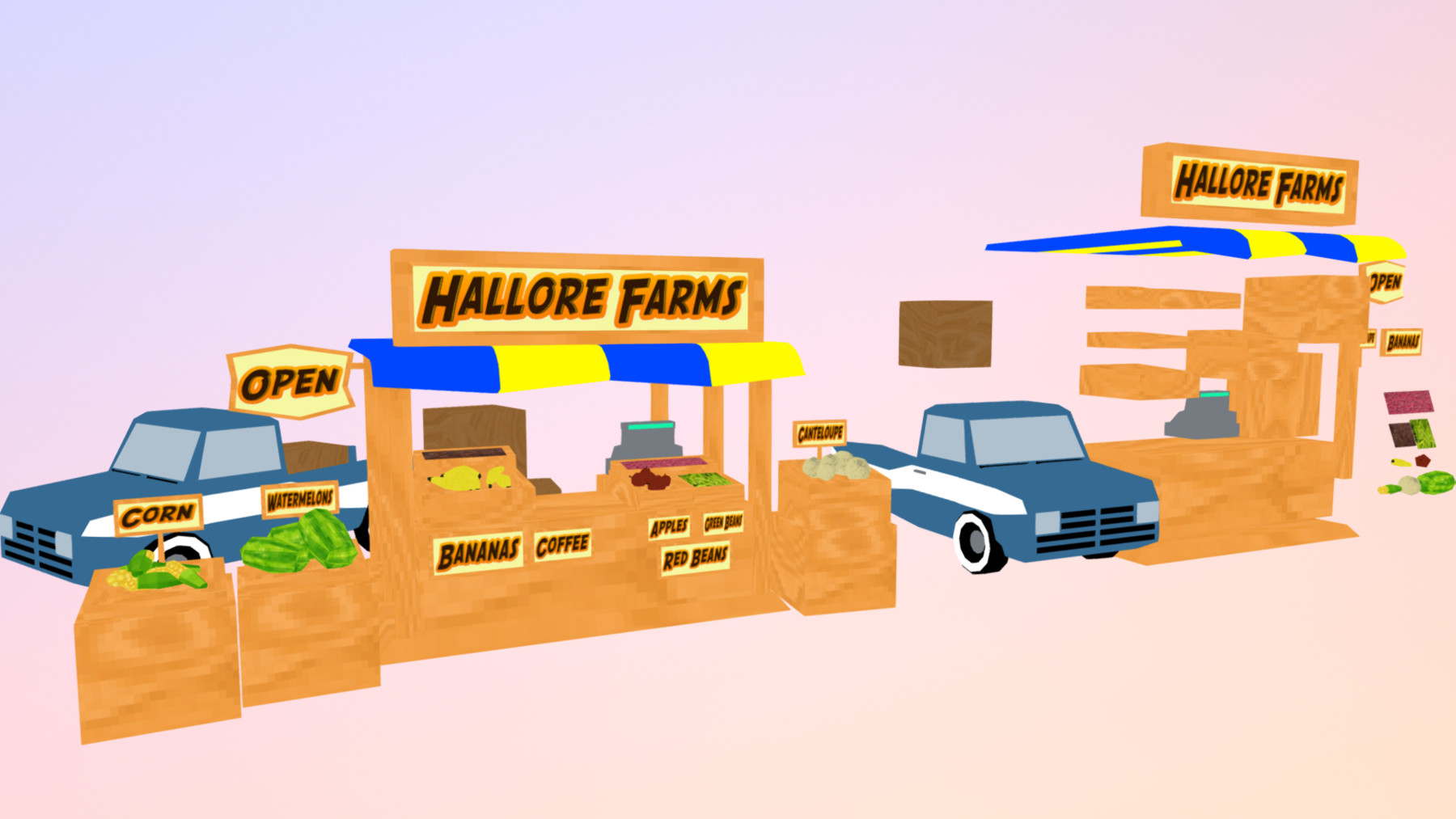 ArtStation - Modular Farmers Market Stall | Resources