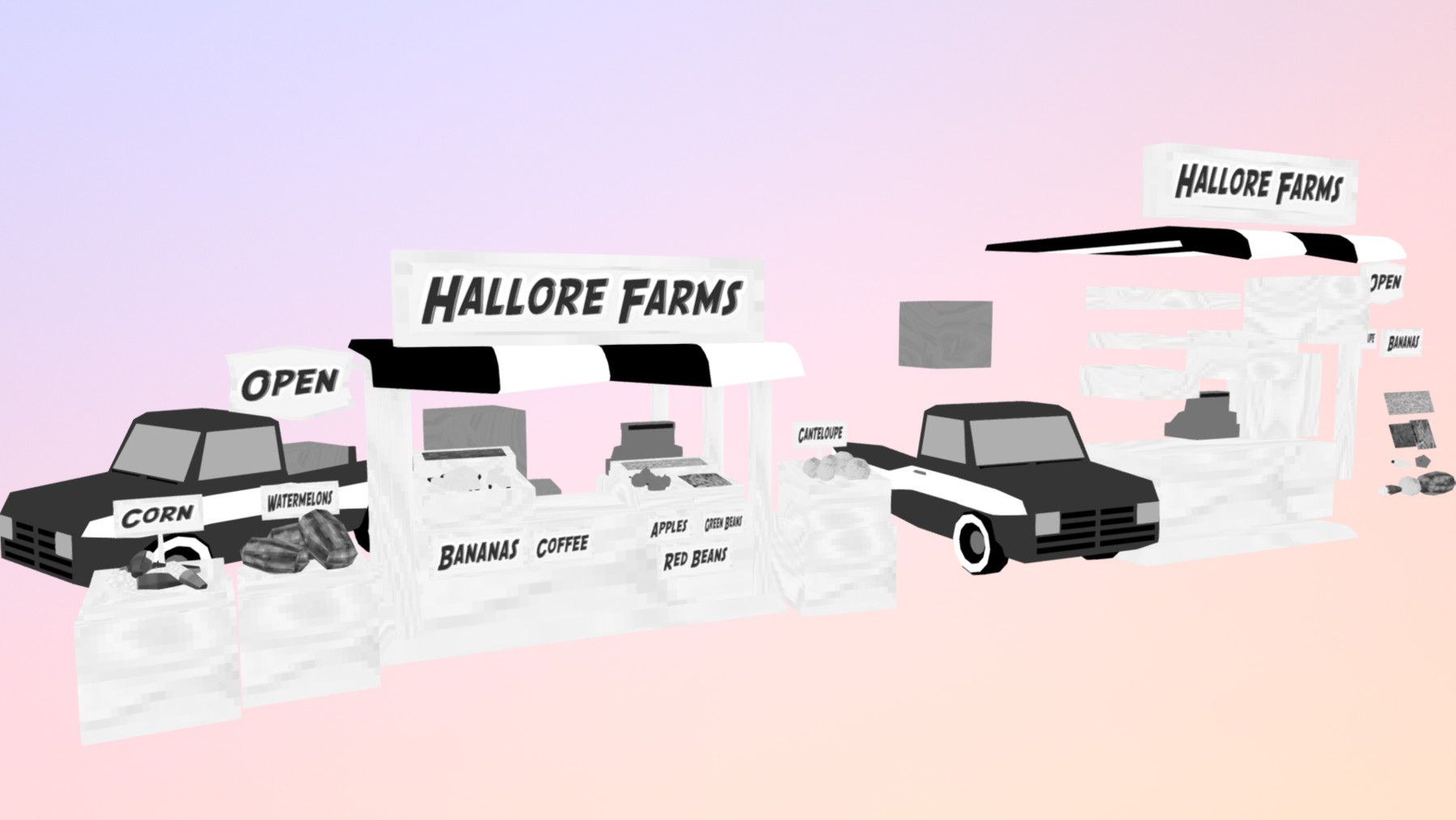 ArtStation - Modular Farmers Market Stall | Resources