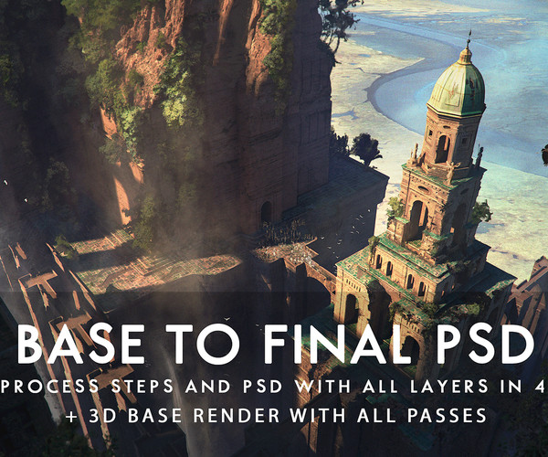 ArtStation - Holy Site - Base to Final .PSD | Tutorials