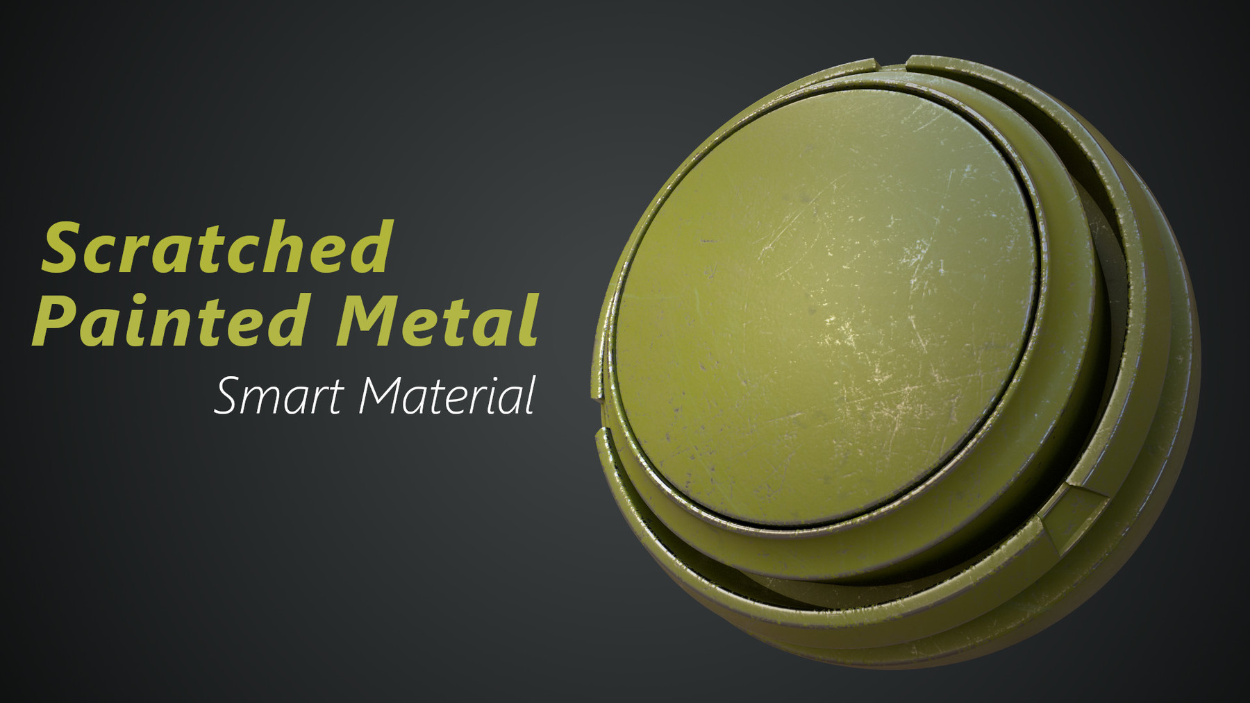 ArtStation - Scratched Painted Metal - Smart Material | Game Assets