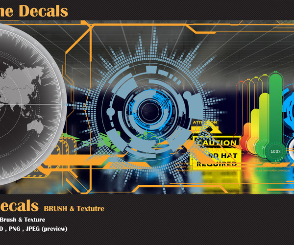 ArtStation - 180 Game Decals-Vol01 | Game Assets