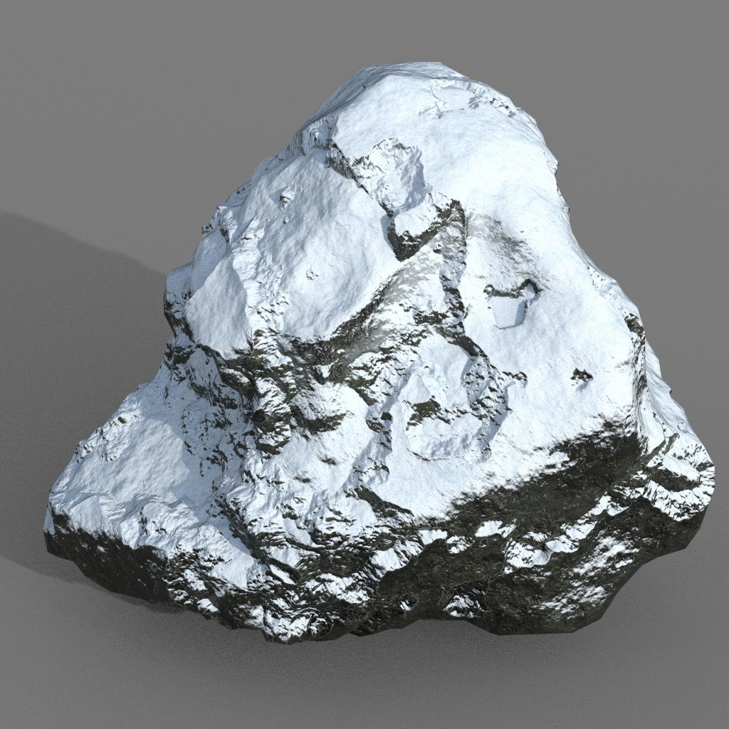 ArtStation - Low poly Mountain Snow Rock Pack A-190426 | Game Assets