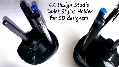 ArtStation - 4K Design - Tablet Stylus Holder | Resources