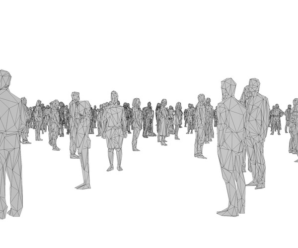 ArtStation - Low Poly People Pack - 296 Pieces | Resources