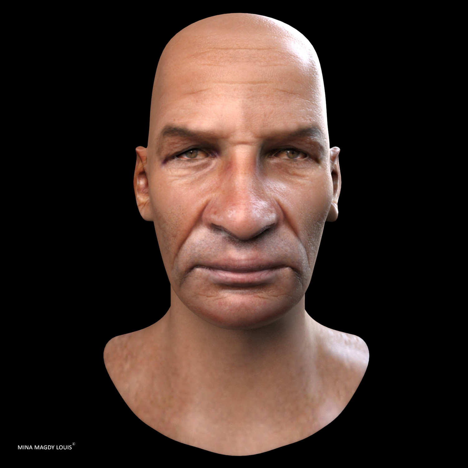 ArtStation - Old Male Realistic Head model | Resources