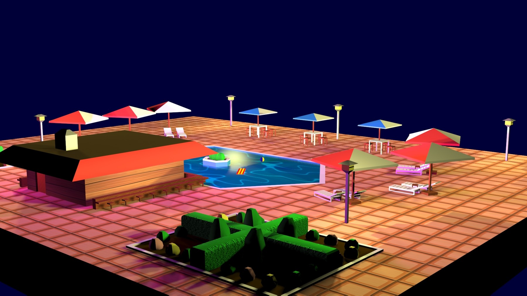 ArtStation - Pool Cartoon Lowpoly | Resources