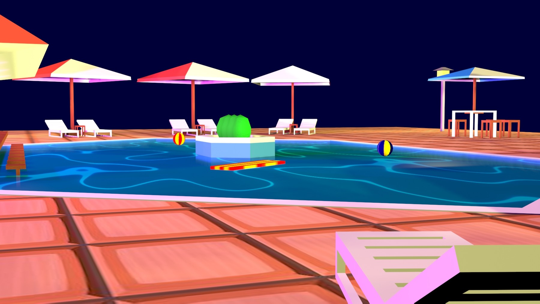 ArtStation - Pool Cartoon Lowpoly | Resources