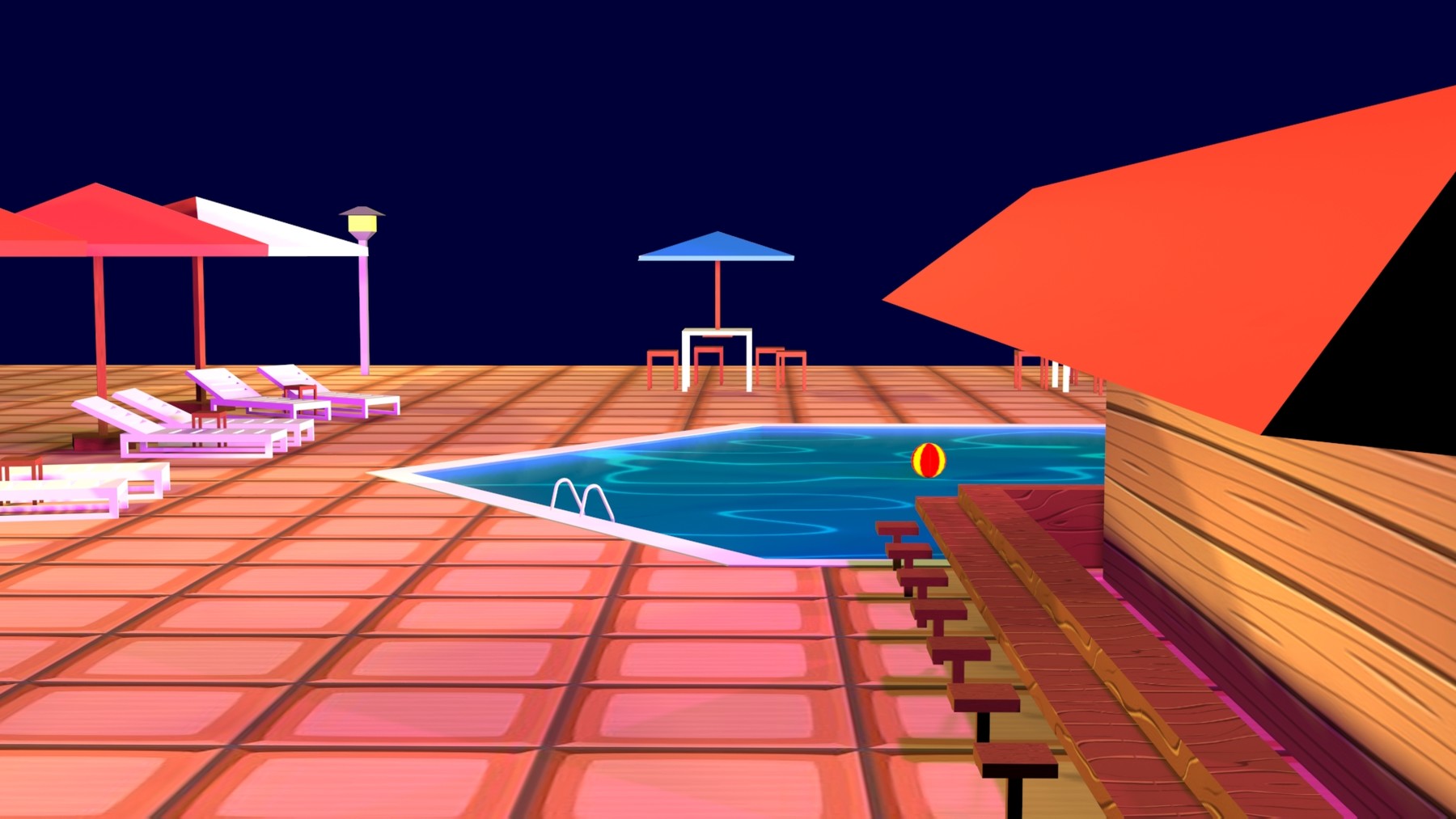 ArtStation - Pool Cartoon Lowpoly | Resources