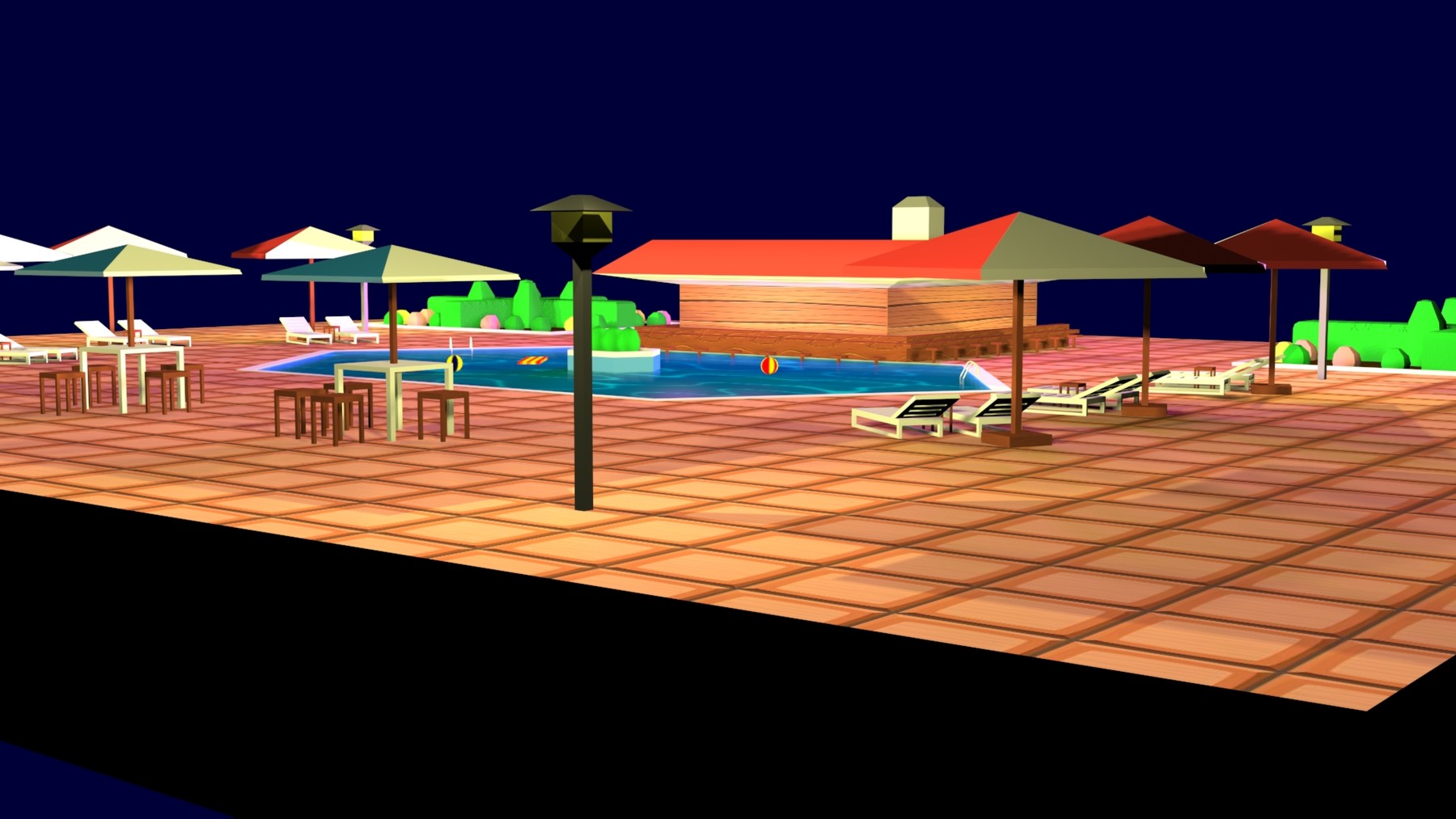 ArtStation - Pool Cartoon Lowpoly | Resources