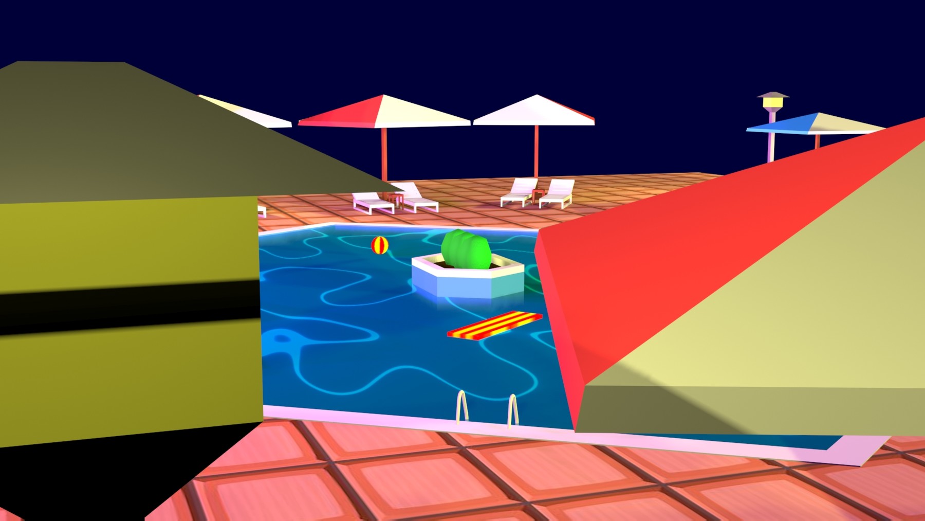 ArtStation - Pool Cartoon Lowpoly | Resources