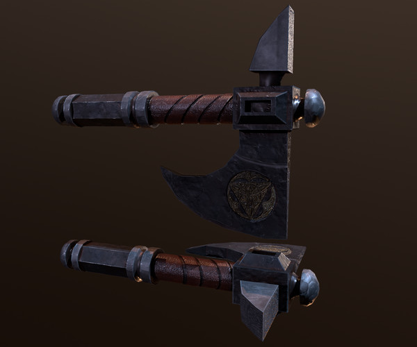 ArtStation - Simple Dwarf Axe | Game Assets