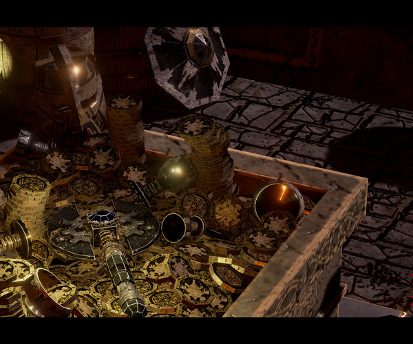 ArtStation - Medieval Fantasy Dwarf Treasure Room | Game Assets