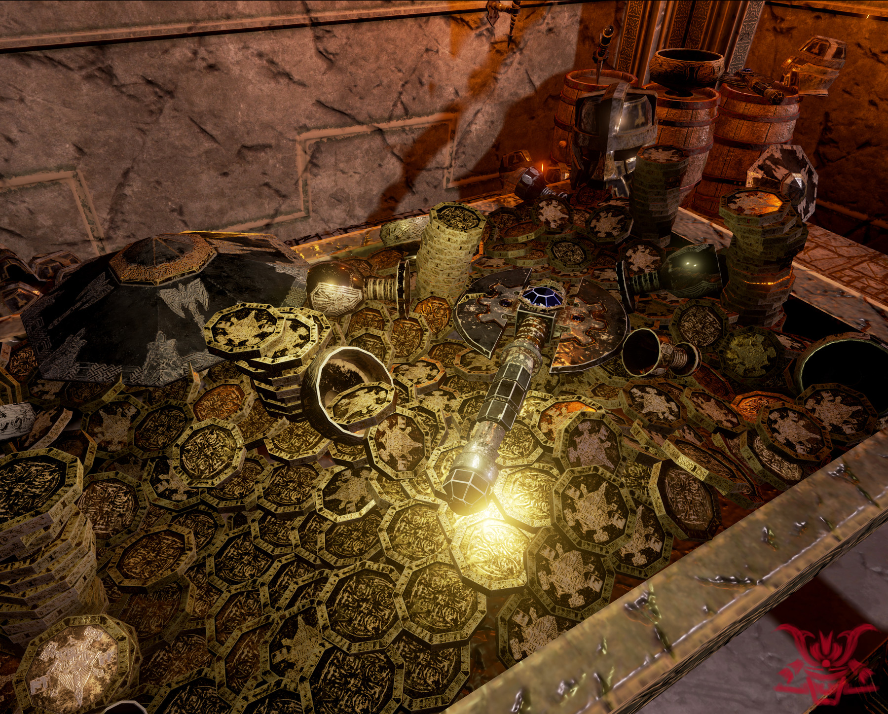 ArtStation - Medieval Fantasy Dwarf Treasure Room | Game Assets