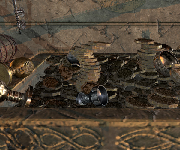 ArtStation - Medieval Fantasy Dwarf Treasure Room | Game Assets