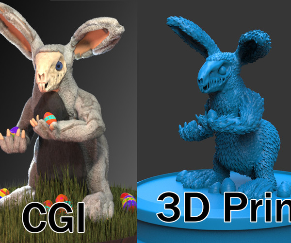 ArtStation - Wendigo Eastern Rabbit Monster | Resources