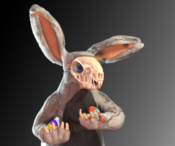 ArtStation - Wendigo Eastern Rabbit Monster | Resources