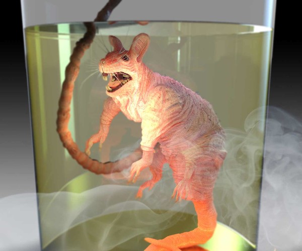 ArtStation - Laboratory Rat Figurine | Resources