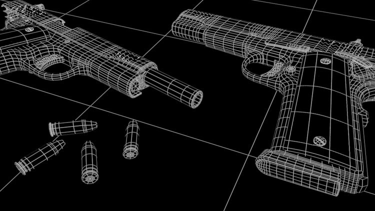 ArtStation - Realistic M1911 Pistol Model | Resources