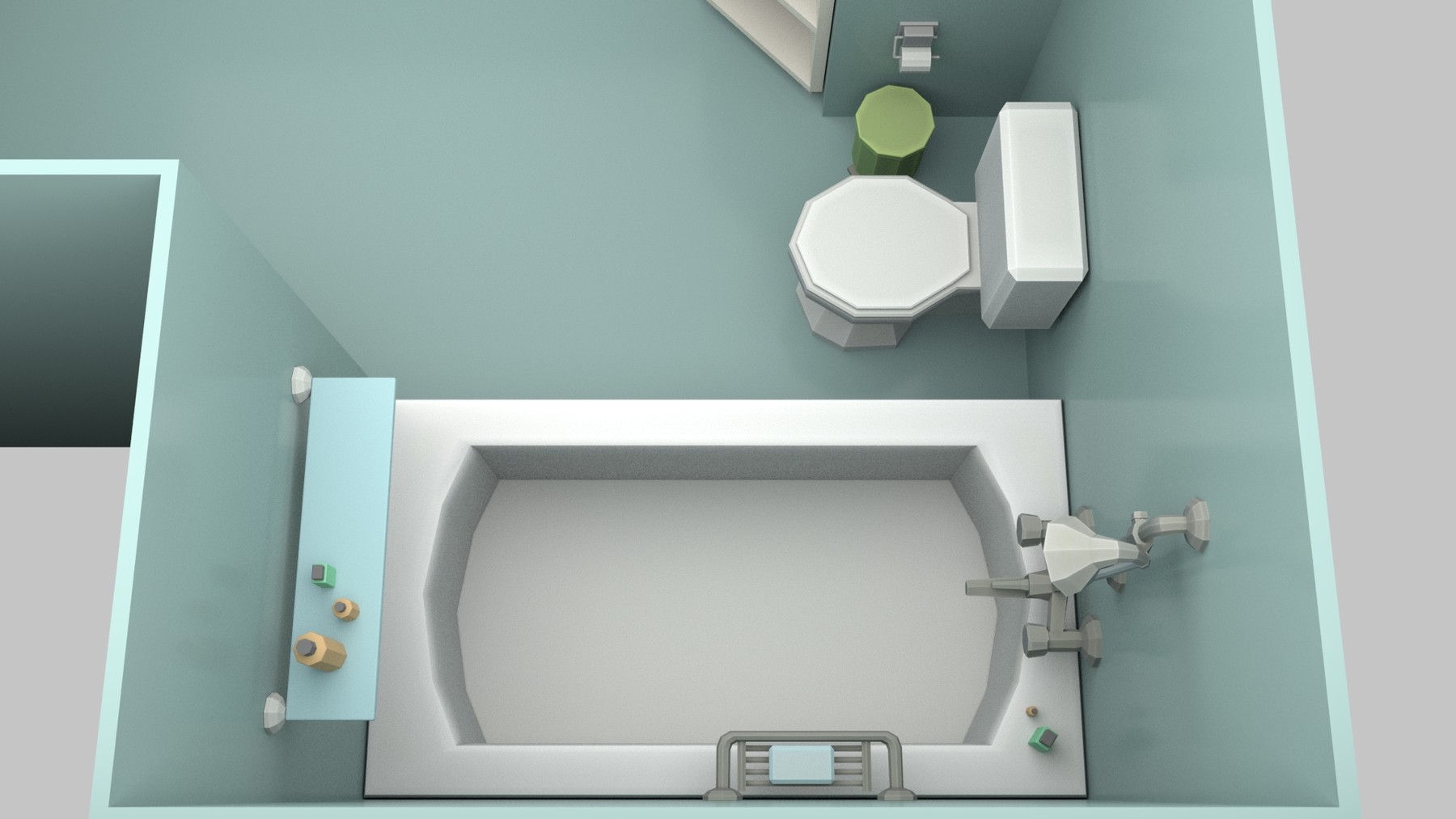 ArtStation - Cartoon Bathroom | Resources