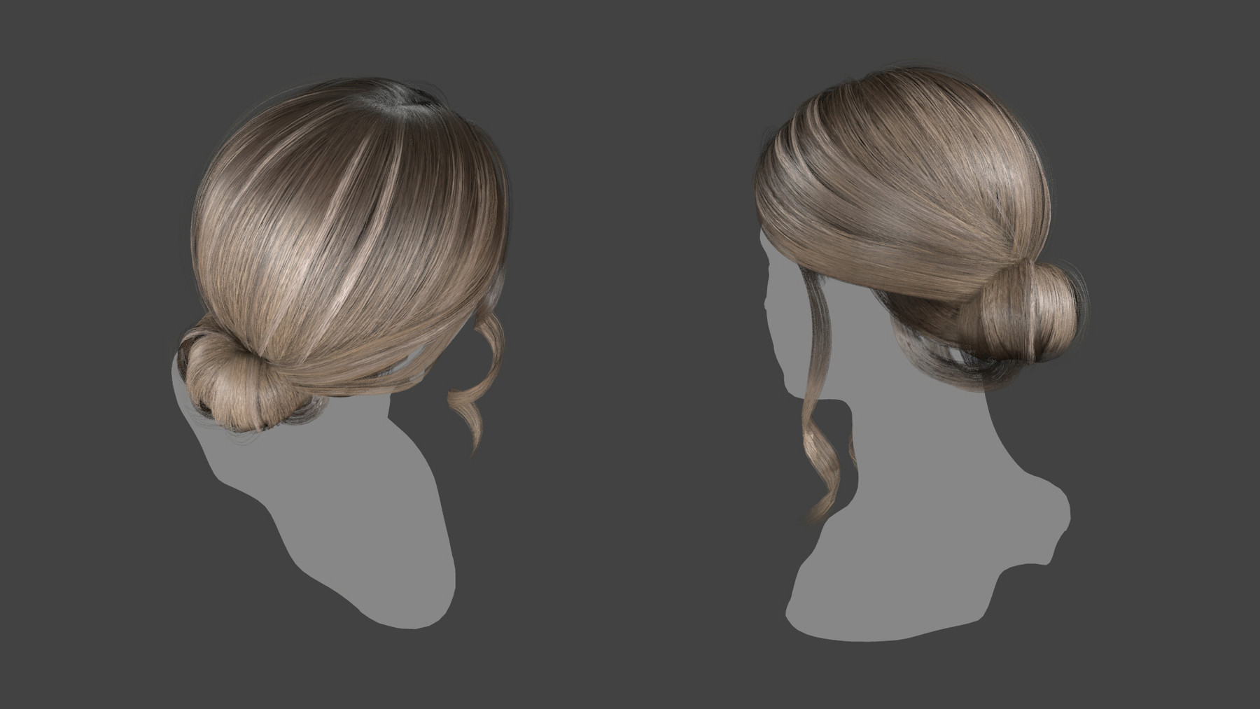 ArtStation - realtime hairstyle | Game Assets