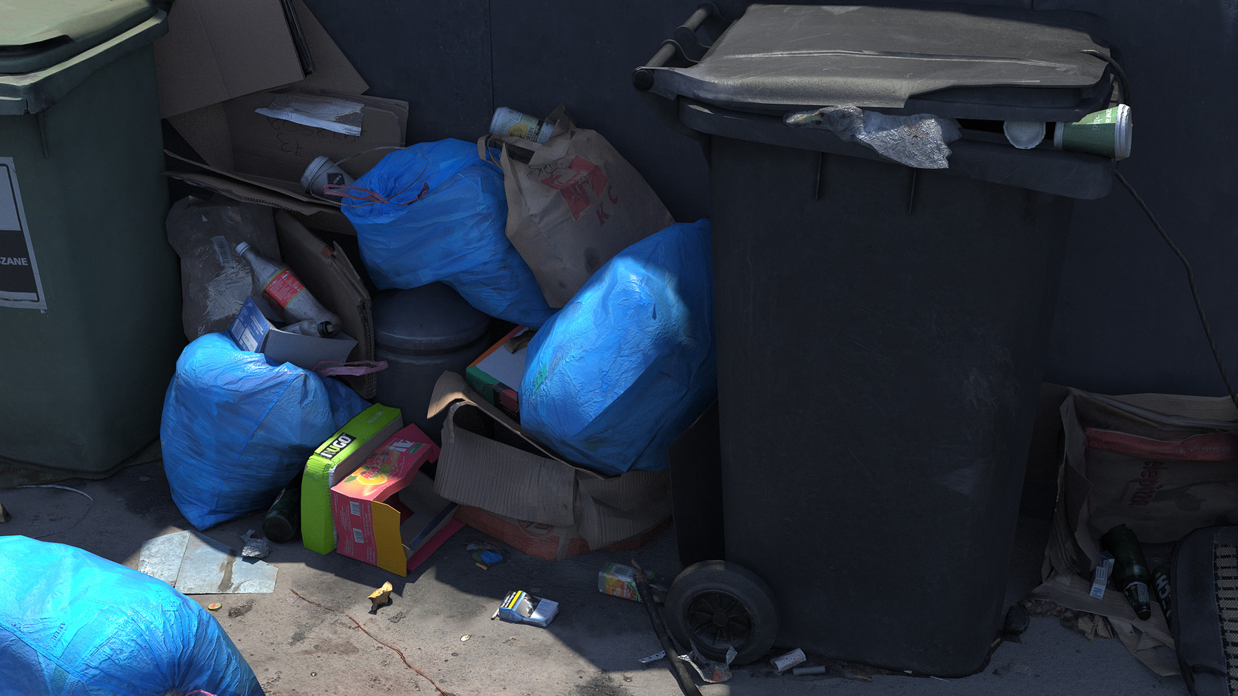 ArtStation - Garbage Trash Photogrammetry 3D Scan 8K | Game Assets