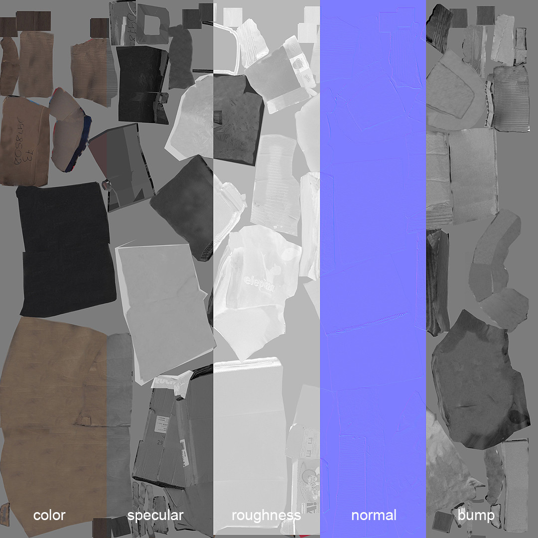 ArtStation - Garbage Trash Photogrammetry 3D Scan 8K | Game Assets