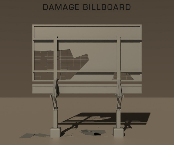 ArtStation - Damage Billboard 2P | Game Assets