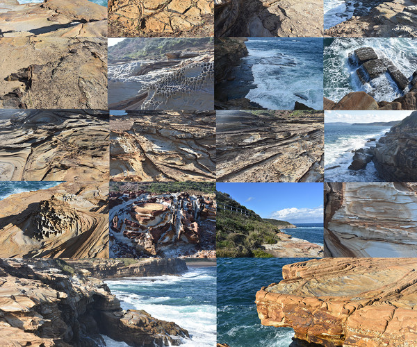 ArtStation - Photo Reference Pack - Coastal Rocks Nature & Ocean Cliffs ...