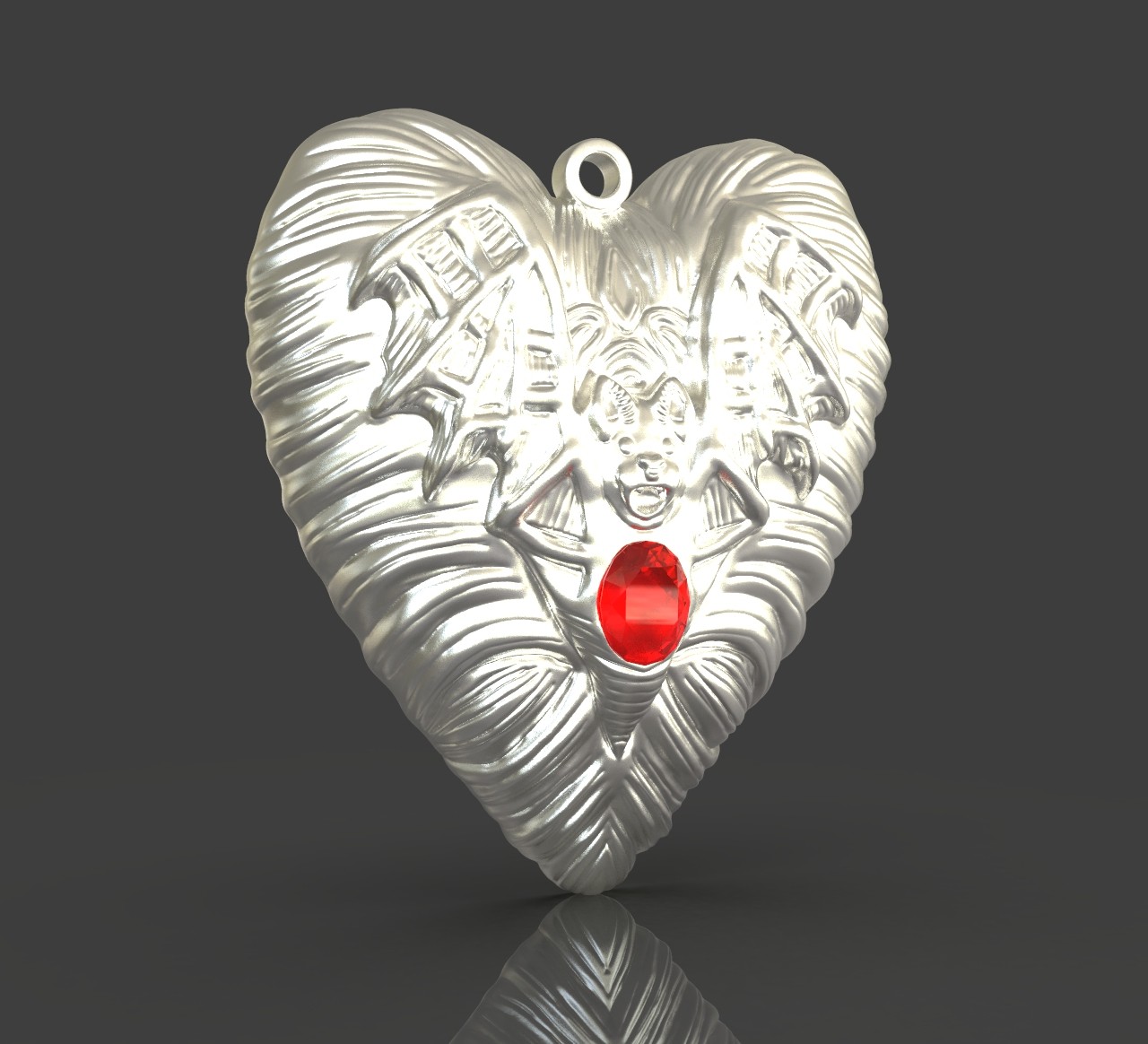 ArtStation - Jewelry Vampire Heart Pendant | Resources
