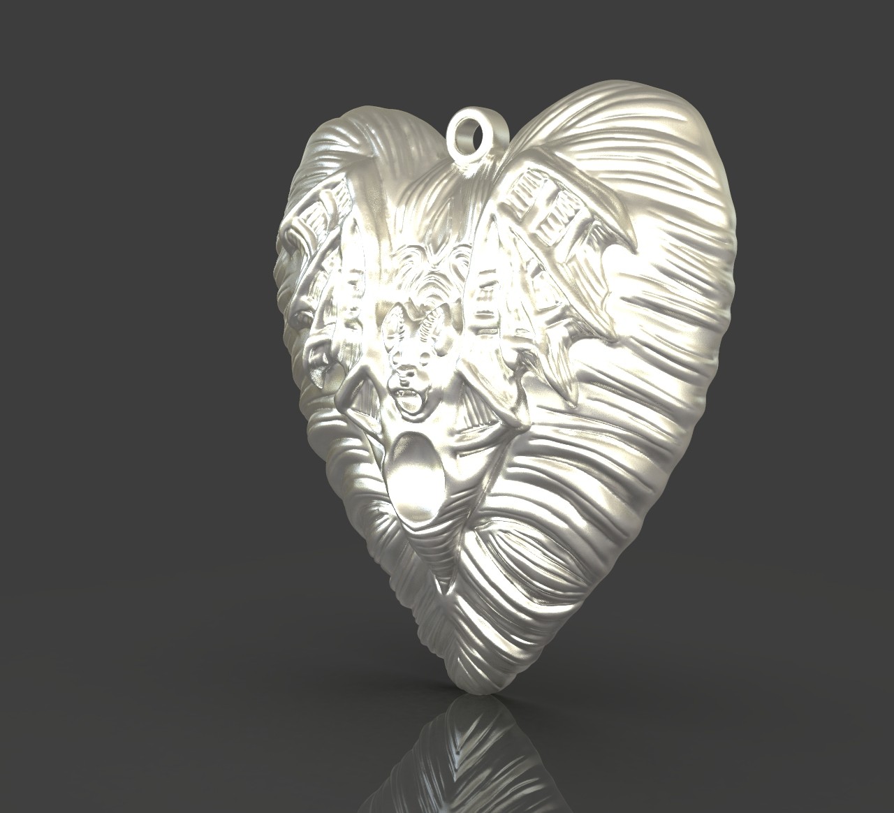 ArtStation - Jewelry Vampire Heart Pendant | Resources